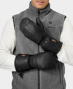 "Duluth" Unisex Heated Chopper Mittens - Yellow | ororo®